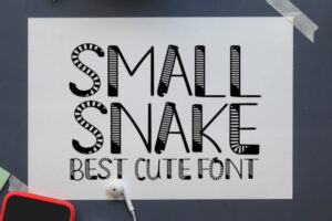 Small Snake Font Digital Font Download