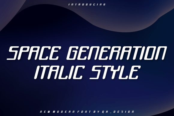 Space Generation Font Digital Font Download