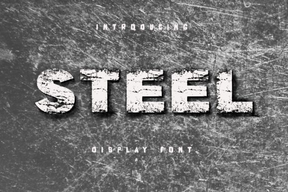 Steel Font Digital Font Download