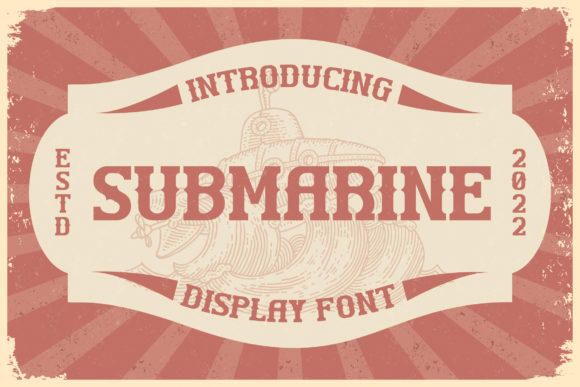 Submarine Font Digital Font Download