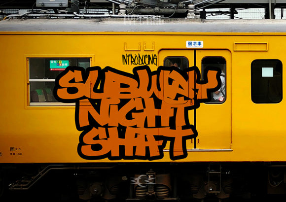 Subway Night Shift Font Digital Font Download