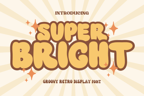 Super Bright Font Digital Font Download