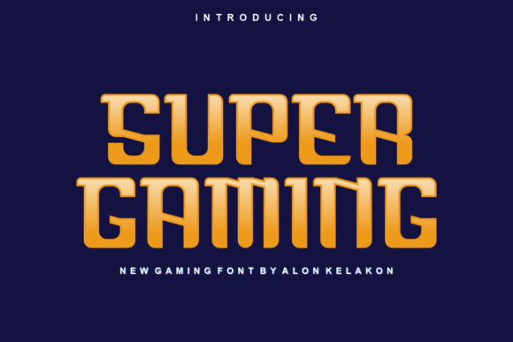 Super Gaming Font Digital Font Download