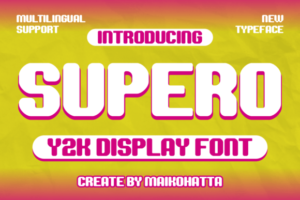 Supero Font Digital Font Download