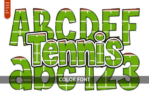 Tennis Font Digital Font Download