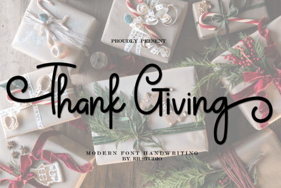 Thank Giving Font Digital Font Download