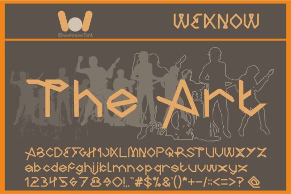 The Art Font Digital Font Download