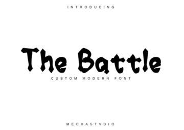 The Battle Font Digital Font Download