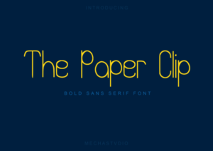 The Paper Clip Font Digital Font Download