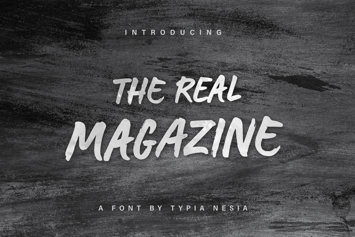 The Real Magazine Font Digital Font Download