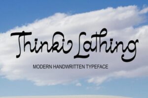 Thinki Lathing Font Digital Font Download