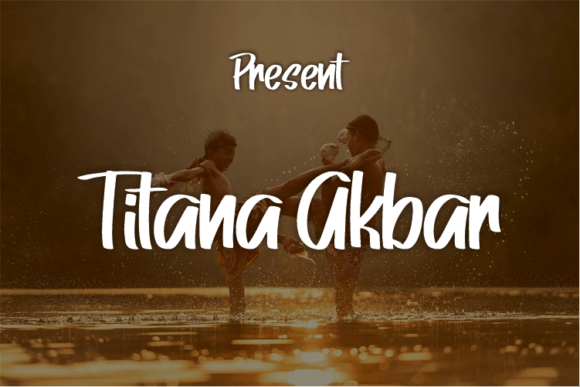 Titana Akbar Font Digital Font Download