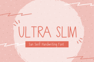 Ultra Slim Font Digital Font Download