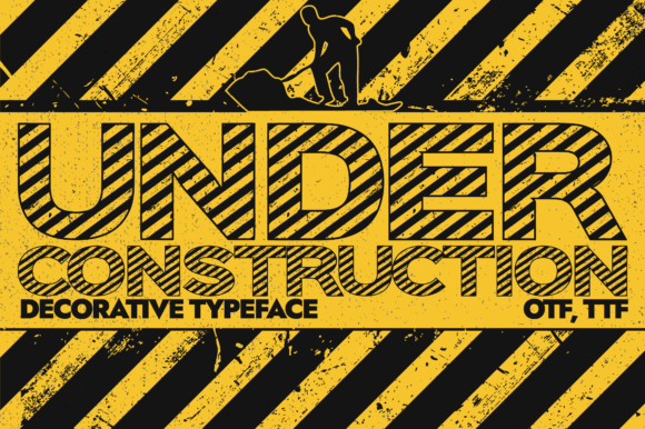 Under Construction Font Digital Font Download