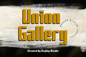 Union Gallery Font Digital Font Download