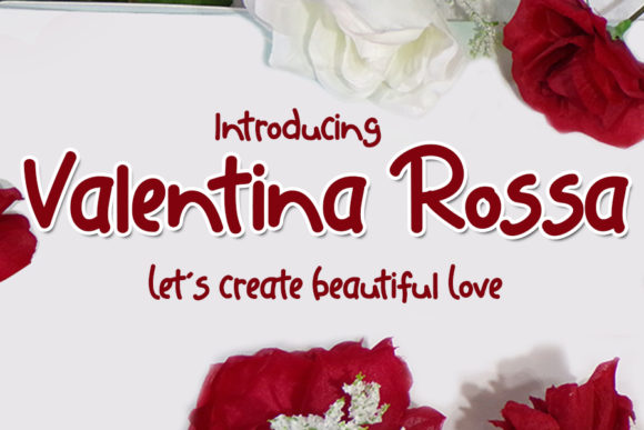 Valentina Rossa Font Digital Font Download