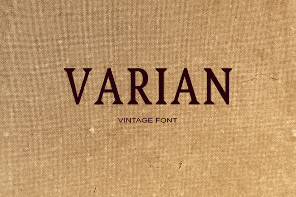 Varian Font Digital Font Download