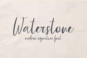 Waterstone Font Digital Font Download