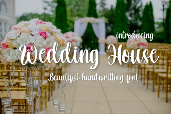 Wedding House Font Digital Font Download