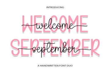 Welcome September Font Digital Font Download