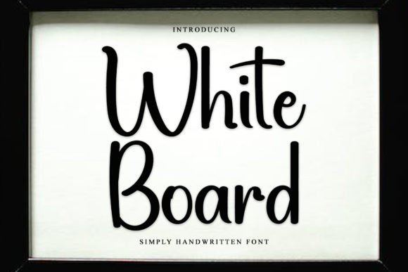 White Board Font Digital Font Download