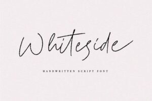 Whiteside Font Digital Font Download