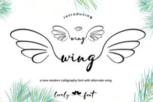Wing Font Digital Font Download