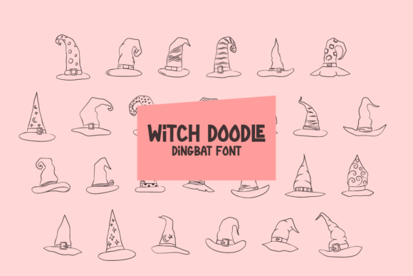 Witch Doodle Font Digital Font Download