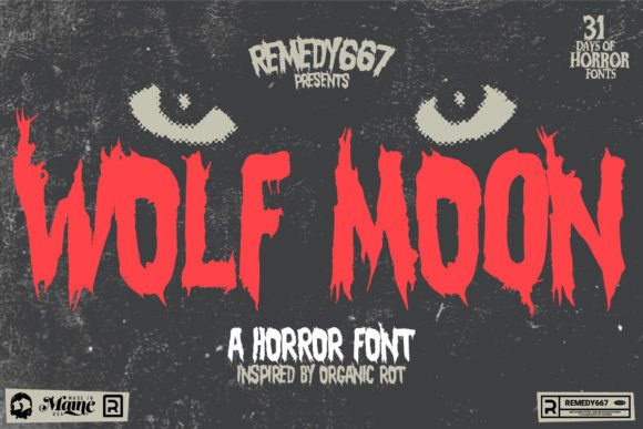 Wolf Moon Font Digital Font Download