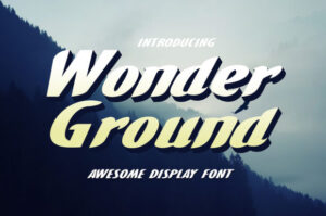 Wonder Ground Font Digital Font Download