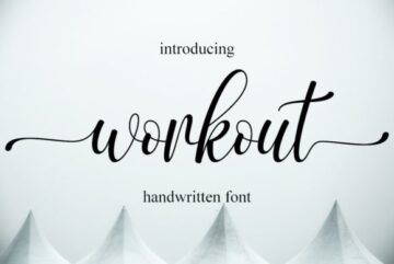 Workout Font Digital Font Download