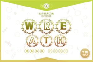 Wreath Font Digital Font Download